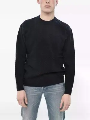 PAOLO PECORA Textured Sweater - Blue