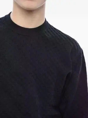 PAOLO PECORA Textured Sweater - Blue