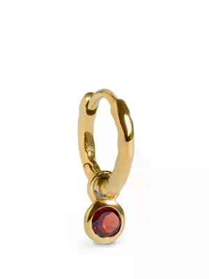 Monica Vinader Gemstone-pendant Hoop Earrings - Gold
