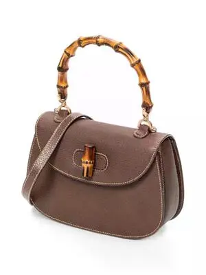 Gucci Bamboo Top Handle Tote Bag - Brown