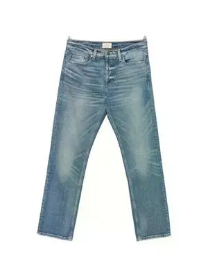 ANTIK DENIM Distressed Straight-leg Jeans - Blue
