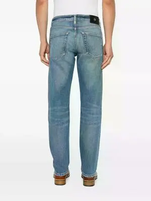 ANTIK DENIM Distressed Straight-leg Jeans