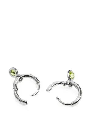 Monica Vinader Peridot-pendant Hoop Earrings