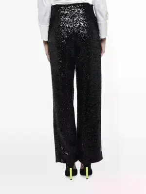 IN THE MOOD FOR LOVE Clyde Sequin-embellished Trousers - Black