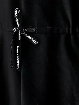 Karl Lagerfeld Drawstring Long-sleeve Mini Dress
