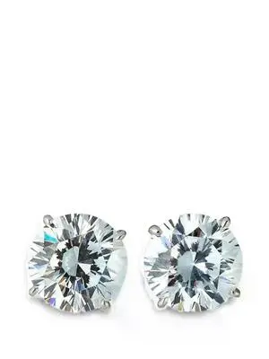 FANTASIA BY DESERIO Round Stud Earrings - Silver