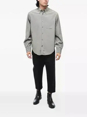 4SDESIGNS Asymmetric Micro Pied-de-poule Shirt