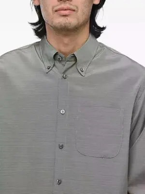 4SDESIGNS Asymmetric Micro Pied-de-poule Shirt