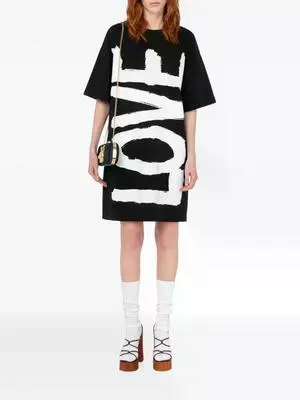 Moschino Cotton Jersey Dress With "love" Print