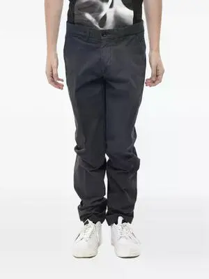 Corneliani Logo-patch Chino Trousers - Blue