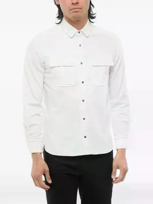 Neil Barrett Embroidered Patch-detail Shirt - White