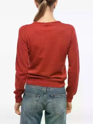 Malo Crew-neck Long-sleeve Sweater - Red