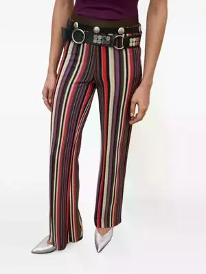 OTTOD'AME Striped Glitter-detail Trousers