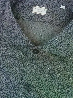 XACUS Tailor-fit Floral-print Shirt