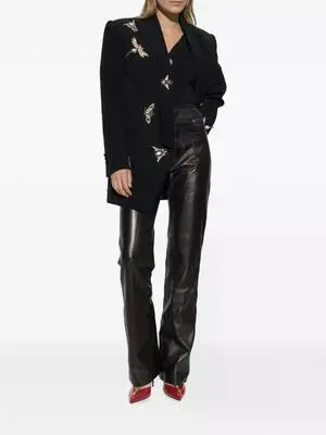 Balmain Crystal-embellished Shawl-lapel Blazer