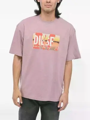 DIESEL® Logo-print T-shirt - Pink