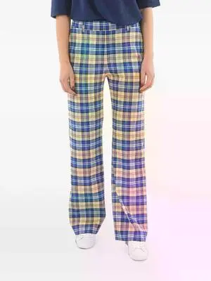 Woolrich Tartan-check Straight-trousers - Blue