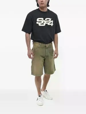 CULTURA Stonewashed Cargo Shorts