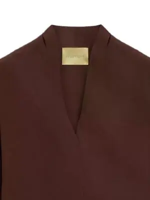 Momoni V-neck Long Sleeve Blouse