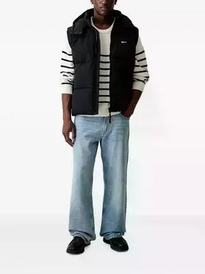 Karl Lagerfeld Hooded Quilted Gilet - Black