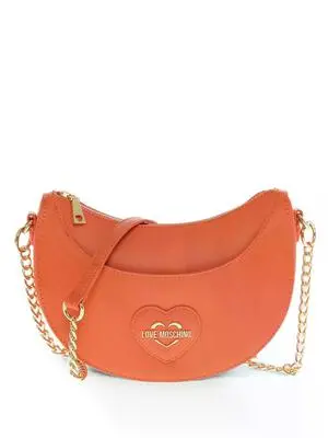 Moschino Embossed-heart Tote Bag - Orange