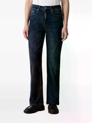 Karl Lagerfeld Logo-patch Straight-leg Jeans - Blue