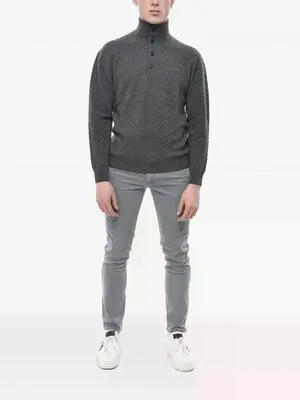 PAOLO PECORA Half-button Sweater