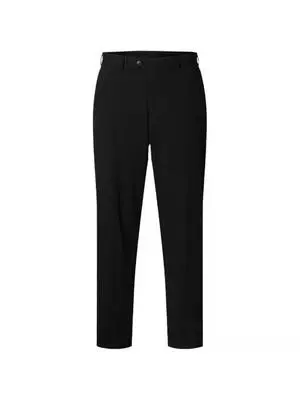 SELECTED Loose-fit Tailored Trousers - Black