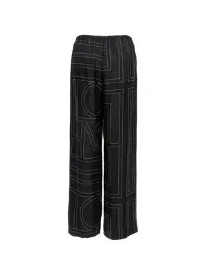 TOTEME Embroidered Silk Trousers