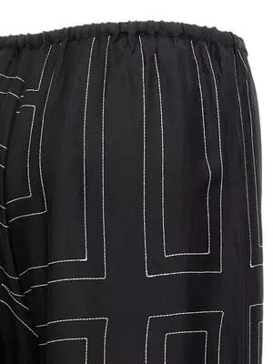 TOTEME Embroidered Silk Trousers