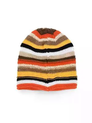 Dsquared2 Distressed Striped Beanie Hat