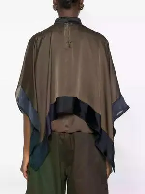 Sacai Layered Asymmetric-hem Blouse