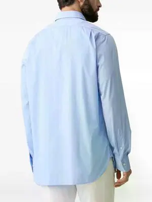 Polo Ralph Lauren Logo-embroidered Long-sleeve Shirt - Blue