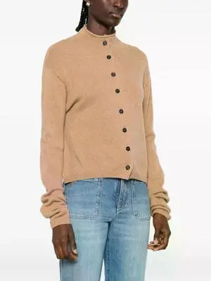 Khaite High-neck Button-up Cardigan