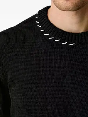 Karl Lagerfeld Logo-print Whipstitch-trim Sweater