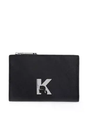 Karl Lagerfeld Logo-plaque Bifold Wallet - Black