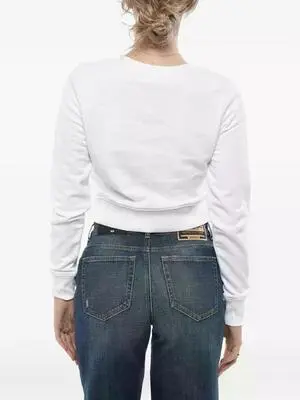 DIESEL® Logo-print Cropped Sweatshirt