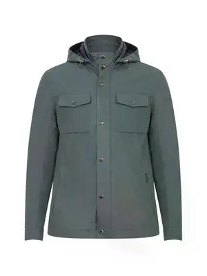 MOORER Hooded Multi-pocket Jacket - Green