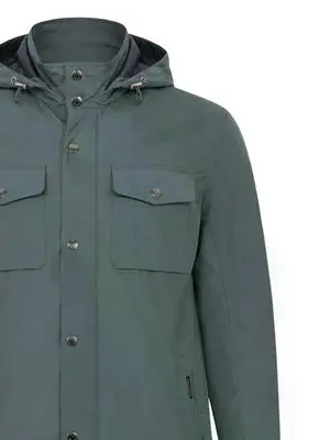 MOORER Hooded Multi-pocket Jacket