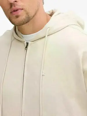 BENETTON Zip-up Drawstring Hoodie - Neutrals
