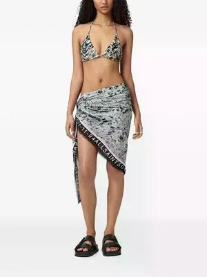 ALLSAINTS Abstract-print Tie-fastening Bikini