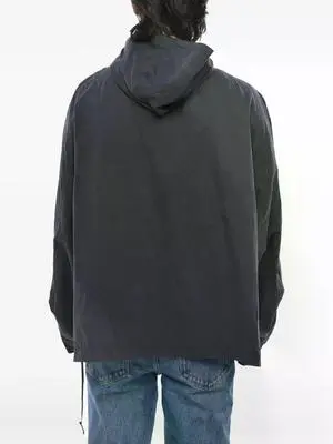 Givenchy Half-zip Long-sleeve Cotton Hooded Jacket