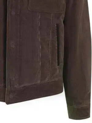 TOM FORD Shearling-collar Corduroy Jacket