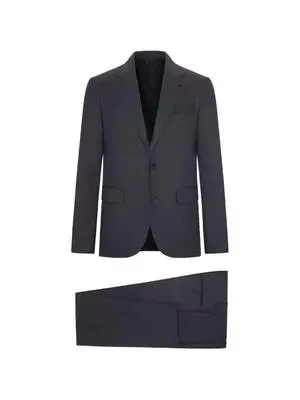 LARDINI Single-breasted Wool Suit - Grey