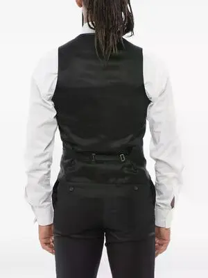 Corneliani Button-down Wool Waistcoat