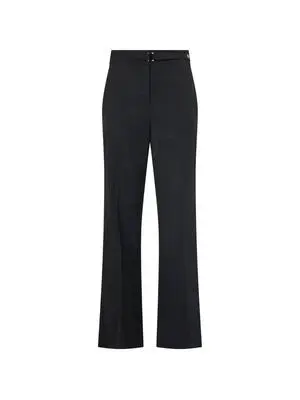 MOORER Belted Wide-leg Trousers - Grey