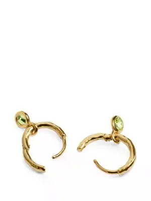 Monica Vinader Peridot Hoop Earrings
