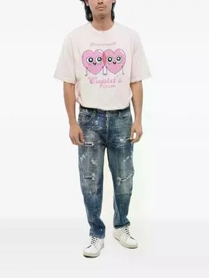 Dsquared2 Bro Fit Crystal-embellished Jeans