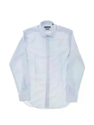 Corneliani Checked-pattern Slim-fit Shirt - Blue