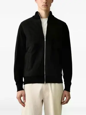 Karl Lagerfeld Logo-plaque Zip-up Jacket - Black